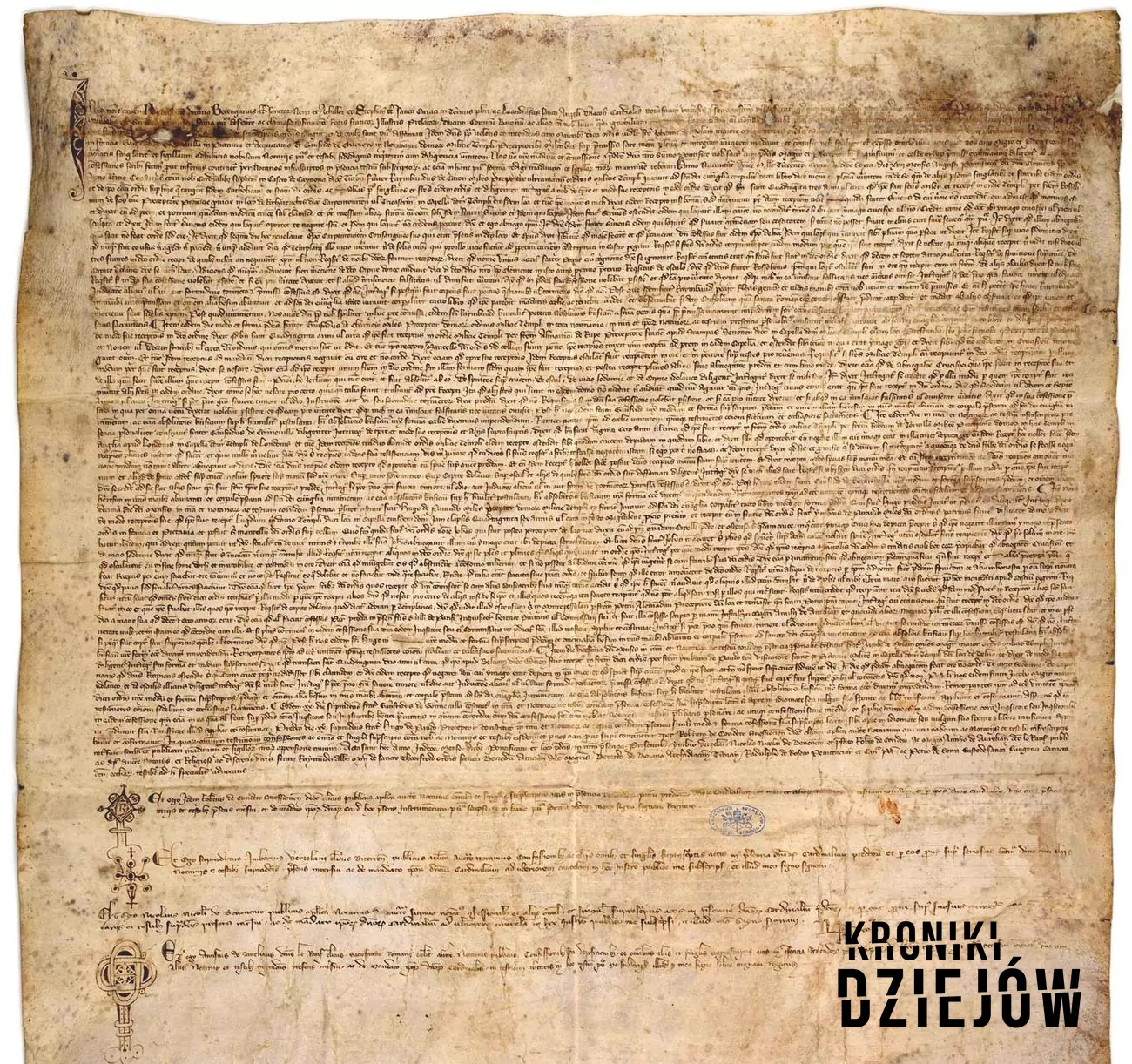 Pergamin, który uniewinnił templariuszy – Watykan ukrywał go 700 lat